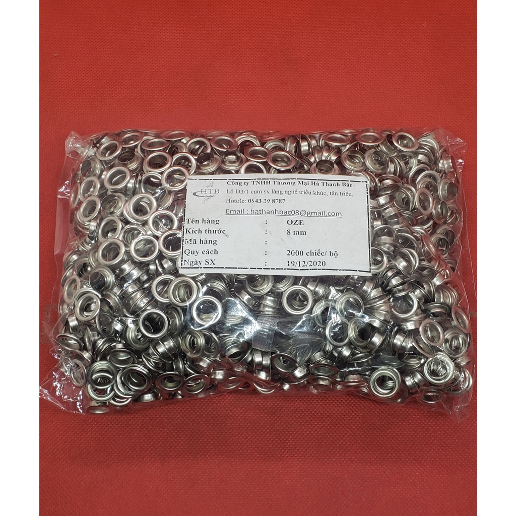 Khoen ore Khoen mắt cáo Khoen oze từ 4mm đến 12mm bằng INOX không gỉ (Có long đền) - 100 cái ...