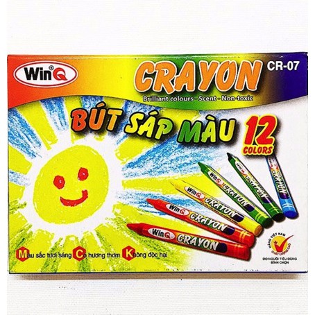 Bút sáp thơm 12 màu WinQ CR07 | Shopee Việt Nam
