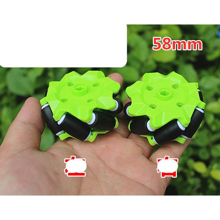 1 cặp bánh xe Mecanum đa hướng A-B 58mm | Shopee Việt Nam