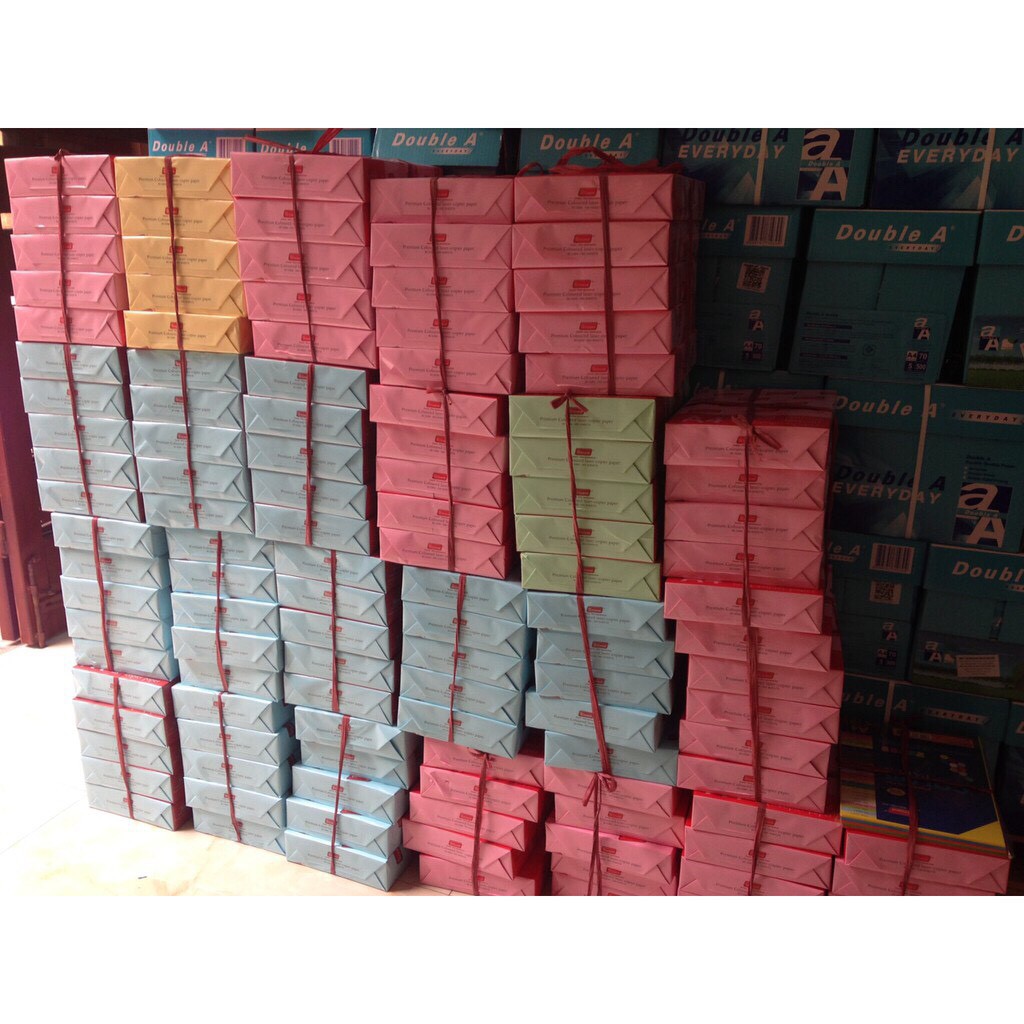 Giấy in màu a4,giấy photo màu Pgrand ĐL80gms [ ORDINER ] | Shopee Việt Nam