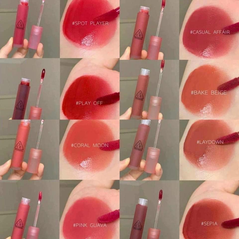 Son kem lì 3CE Blur Water Tint | Shopee Việt Nam