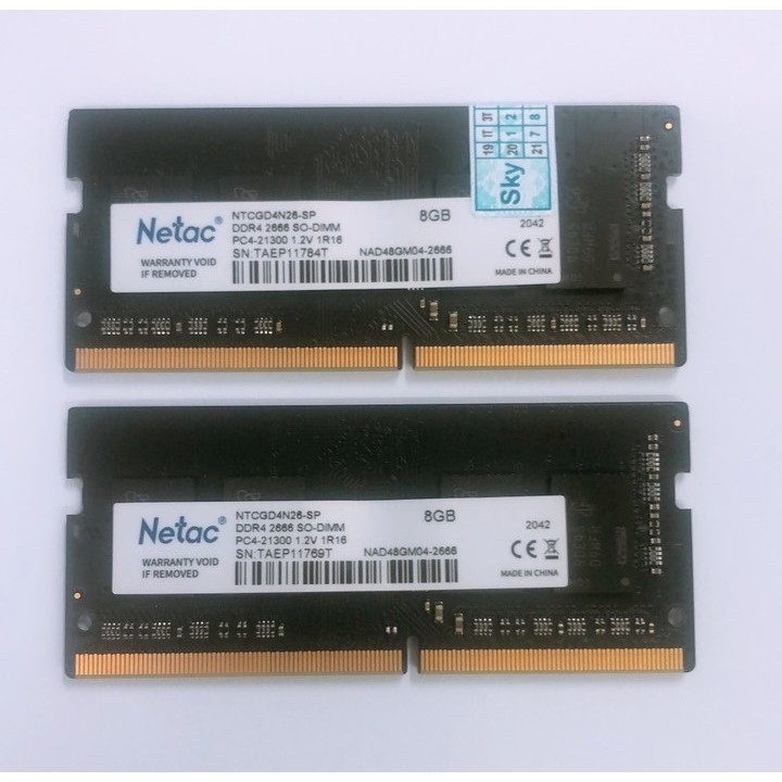 RAM LAPTOP DDR4 8GB Netac Bus 2666MHz Chính Hãng | Shopee Việt Nam