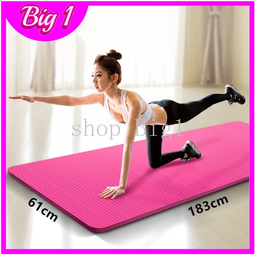 Thảm Yoga Thảm tập Yoga Gym dày 6mm TPE (kèm túi đựng+dây đeo) | Shopee Việt Nam