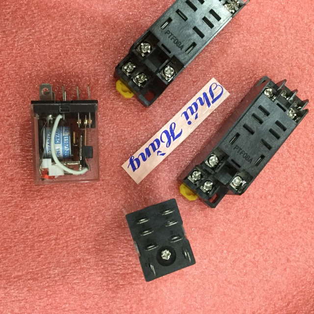 Relay trung gian 110 V-8 chân -5 A(2 bộ ) | Shopee Việt Nam