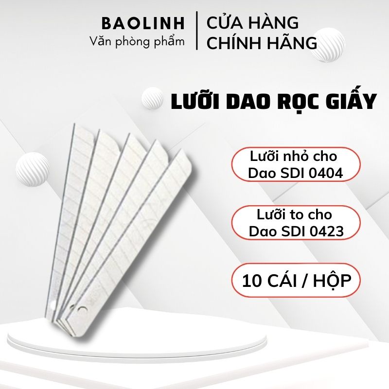 Lưỡi Dao Dọc Giấy - Lưỡi Dao Trổ SDI Nhỏ 0404 / Lớn 0423 Loại Tốt, Siêu ...