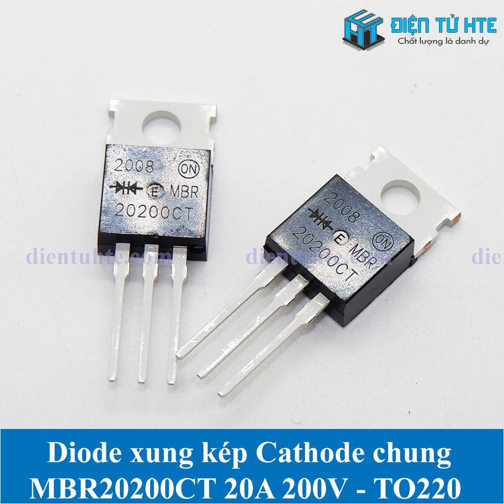 Diode xung đôi Cathode chung MBR20200 MBR20200CT 20A 200V TO-220 ...