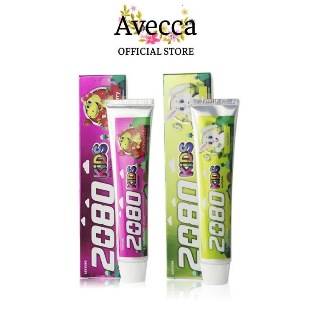 Kem Đánh Răng Ngăn Ngừa Vi Khuẩn, Làm Sạch Răng Dành Cho Trẻ Em Hương Táo & Hương Dâu 2080 Kids ...