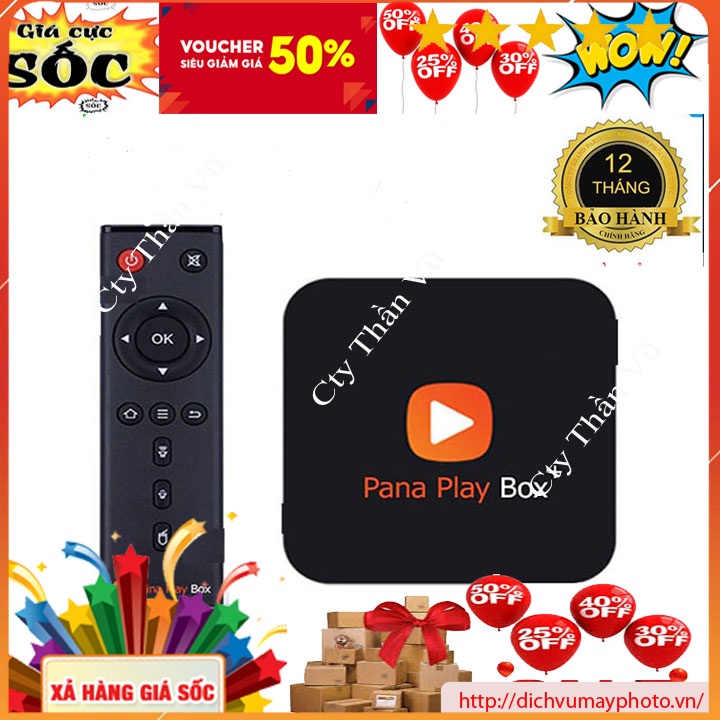 Tivi Box Pana Play Box Ram 4GB Rom 8GB truyền hình bản quyền | Shopee ...