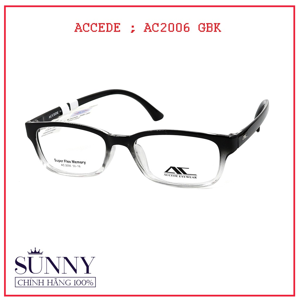 AC2006 Gọng kính Accede unisex (nhiều màu) chính hãng Korea - - kèm tem chống hàng giả do bộ ...