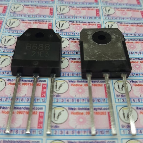 Linh kiện điện tử sò B688 2SB688 TRANSISTOR 120V 8A 80W TO-3P PNP | Shopee Việt Nam