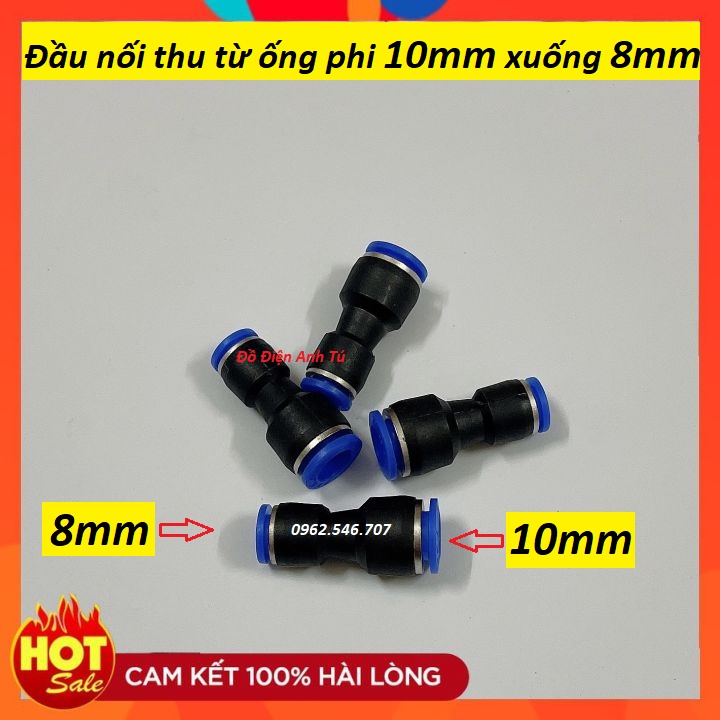 Cut nối ống plastic 10mm với ống 8mm dùng cho hệ thống phun sương ...
