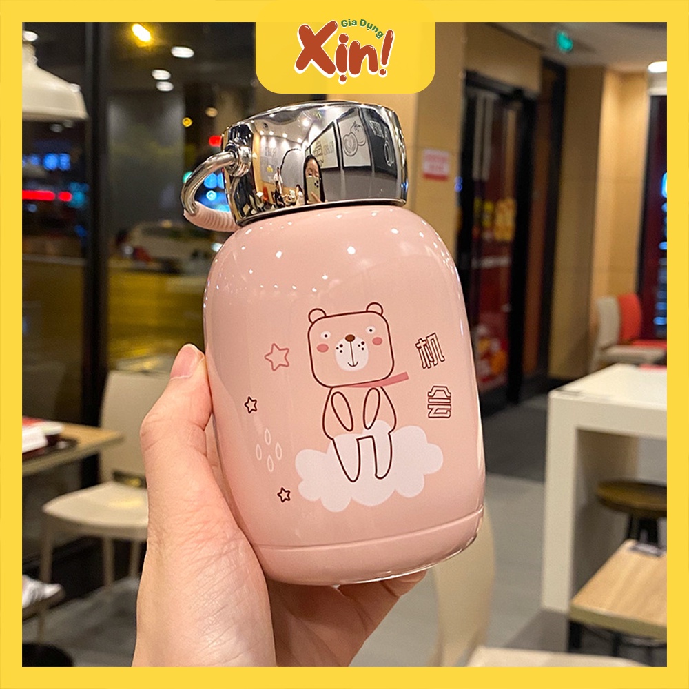 Bình nước giữ nhiệt inox 304, cốc giữ nhiệt mini dễ thương 230ml | Shopee Việt Nam