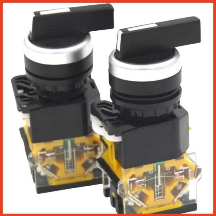 Công tắc xoay 2, 3 vị trí LA38-11XB/2, LA38-20XB/3 phi 22 chuyển mạch cần dài lắp tủ điện điều ...