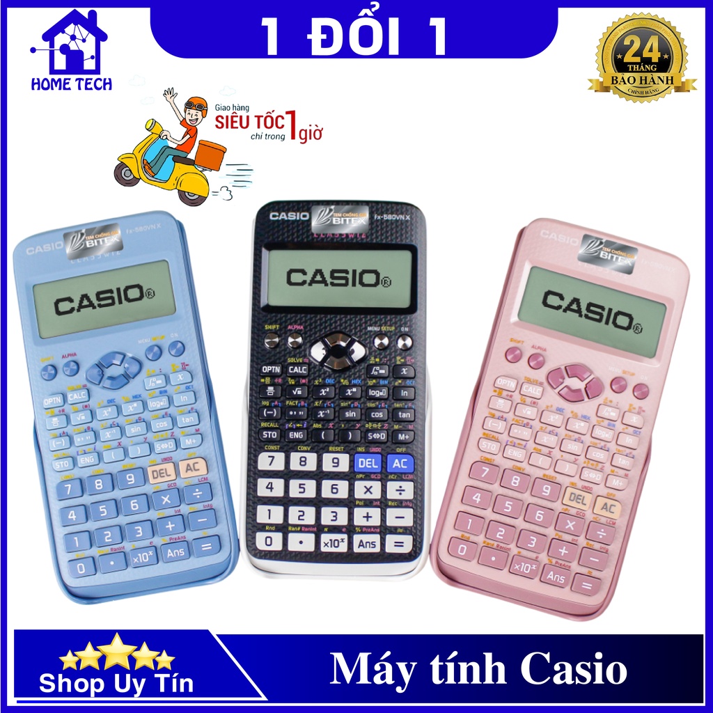 Máy tính Casio FX 580VNX ClassWiz cao cấp, được mang vào phòng thi ...