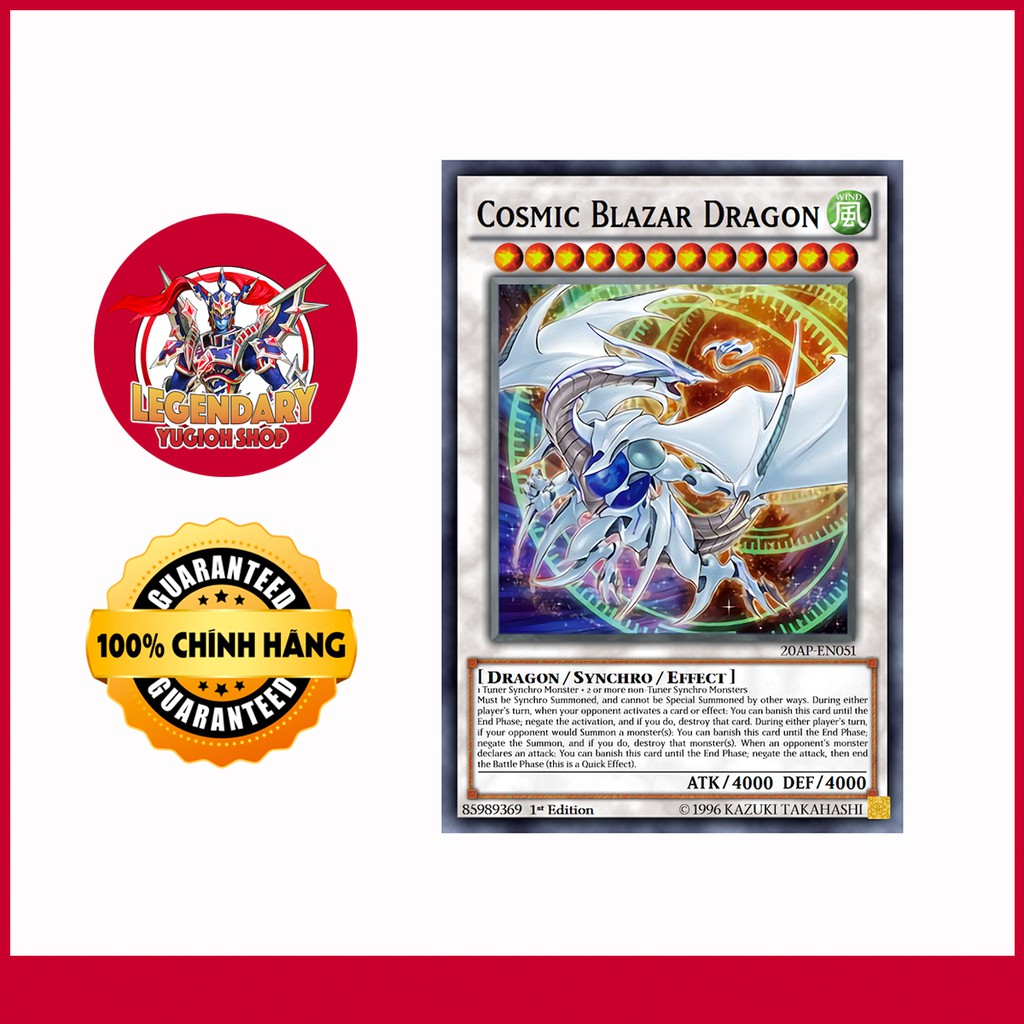 [Thẻ Bài Yugioh Chính Hãng] Cosmic Blazar Dragon | Shopee Việt Nam