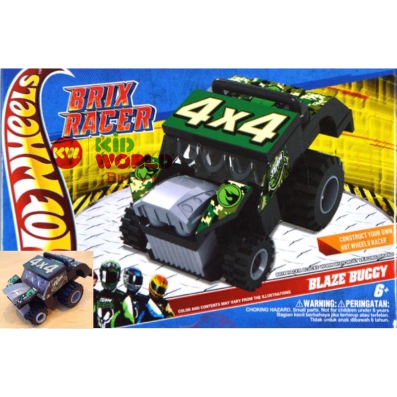 Xe mô hình Hot Wheels lắp ráp Mini Brix Racer Emco 8981. | Shopee Việt Nam