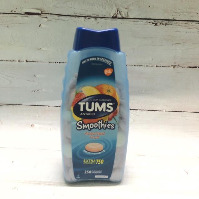 Tums Smoothies Assorted Fruit 750mg 250 viên | Shopee Việt Nam