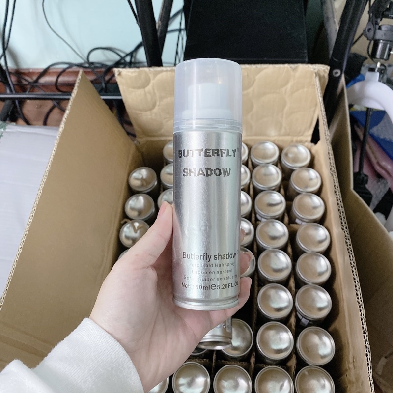 Gôm xịt tóc Butterfly Shadow chính hãng loại 1 giữ nếp tạo kiểu 150ml ...