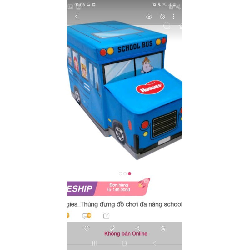 Thùng đựng đồ chơi đa năng Scholl Bus cho bé | Shopee Việt Nam