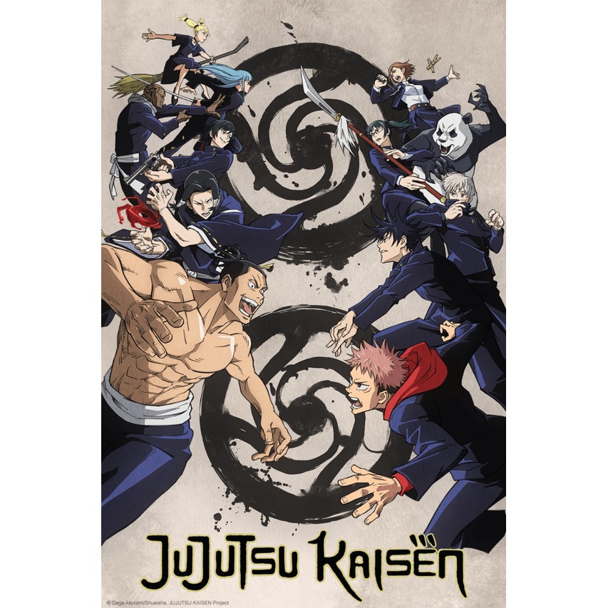 Poster anime Jujutsu Kaisen, tranh dán tường manga wall decor góc học ...