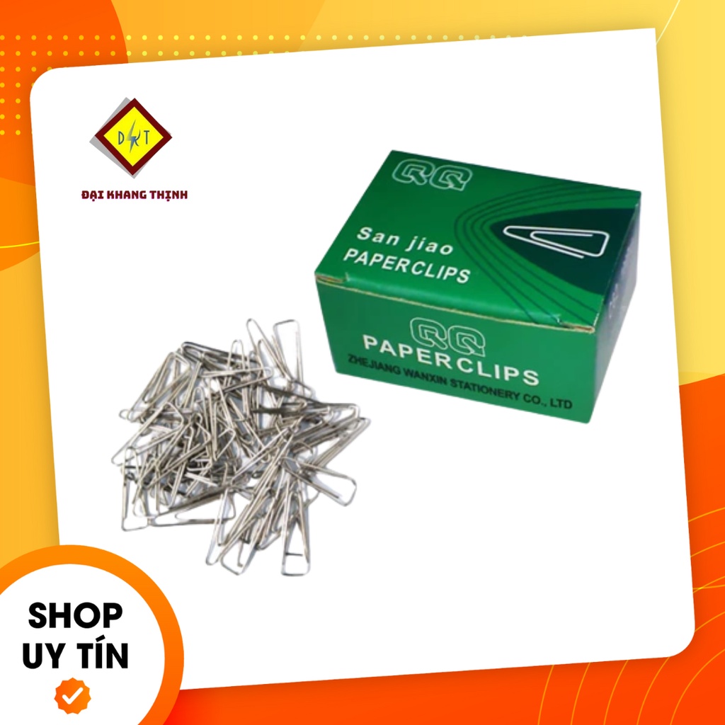 Kẹp giấy C62 Nẹp tam giác Ghim chữ V đủ 100 cái/hộp | Shopee Việt Nam