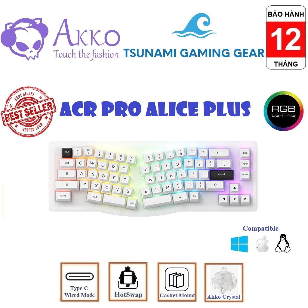 Bàn phím AKKO ACR Pro Series I Alice Plus I Pro 68 I Pro 75 (RGB ...