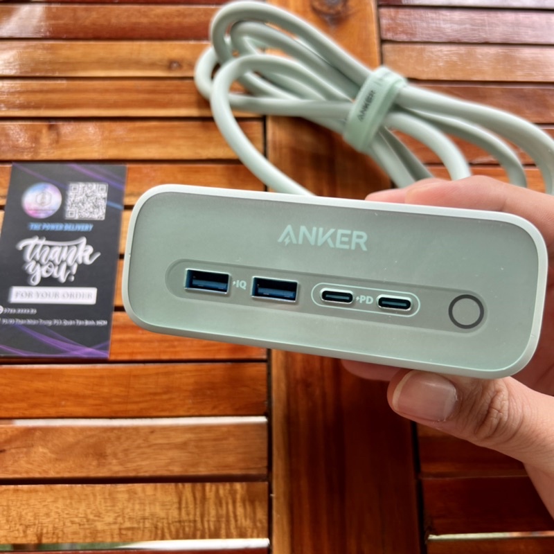 Trạm sạc nhanh nhiều cổng ANKER 525 gồm 3AC, 2USB A, 2USB C mã A91C0 67W Bảo hành 12 tháng ...