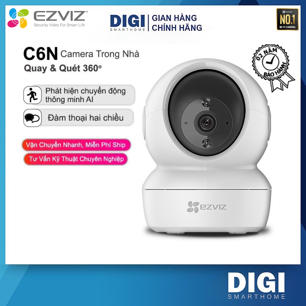 Camera Ip/Wifi EZVIZ C6N PRO 3MP, C6N 2MP, TY1, H6C PRO,C6N 3MP, Xoay ...