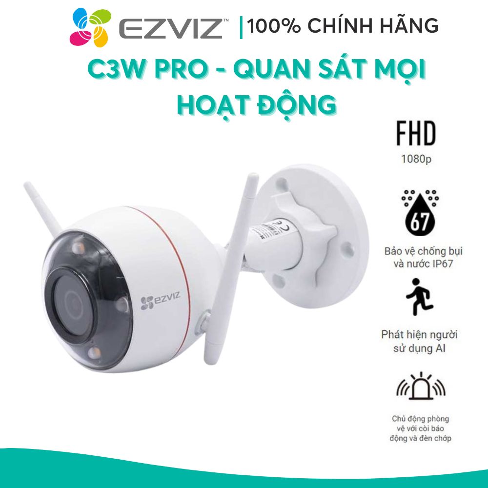Camera Wifi Ngoài Trời EZVIZ C3W Pro 4MP ( Có Màu Ban Đêm) - Hàng Chính ...