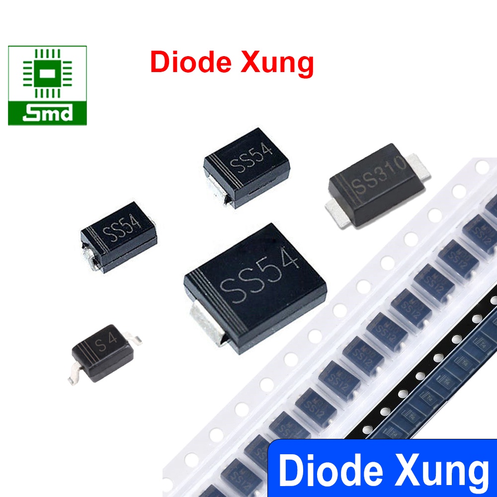 Set 20 Diode Xung SS34 SS56 các loại 1A 2A 3A 5A Điot 40V 60V 100V Điốt Chỉnh Lưu diot SS34 ...