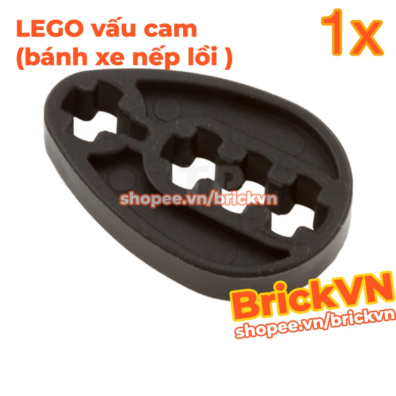 [1 Cái] LEGO Technic Bánh Xe Nếp Lồi (Vấu Cam) Màu Đen ID 4143187 6575 ...