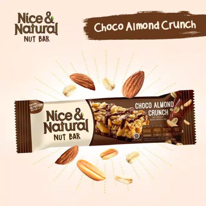 Thanh ngũ cốc Nice & Natural choco almond crunch / mixed berry 30gram ...