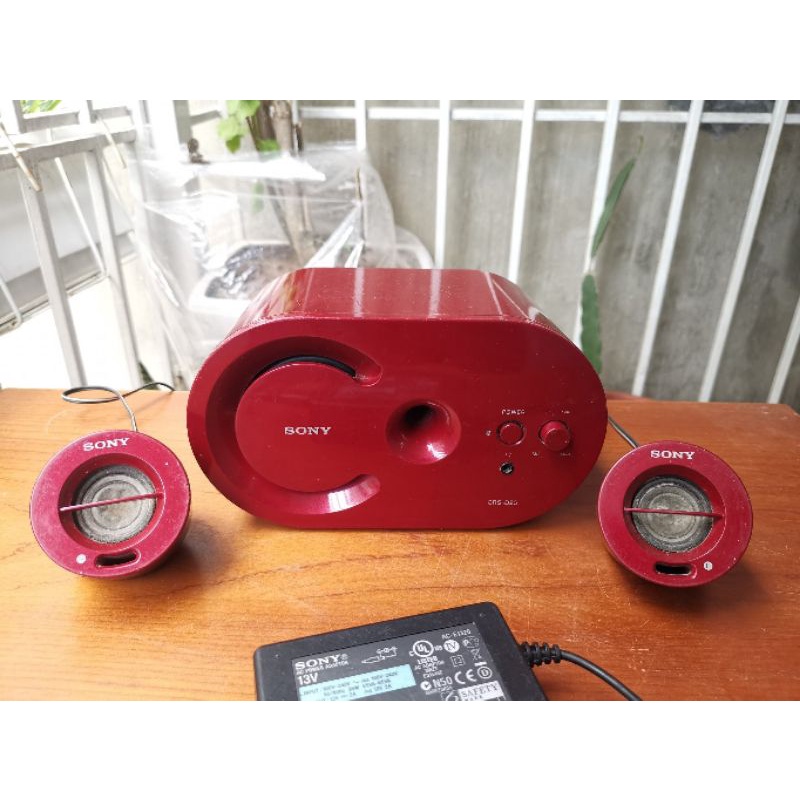 Loa 2.1 SONY SRS-D25 đỏ đẹp nghe hay, hình thức như ảnh, âm thanh rất ...