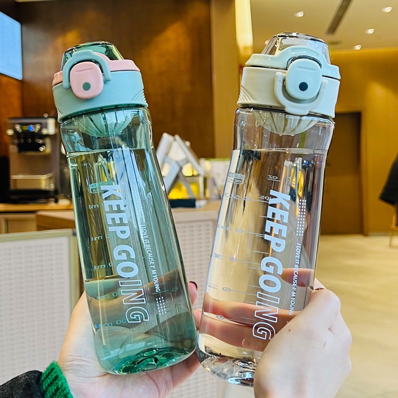 Bình Đựng Nước Tập Gym Bình Nước Văn Phòng KEEP GOING Có Nắp Mở 800ml | Shopee Việt Nam