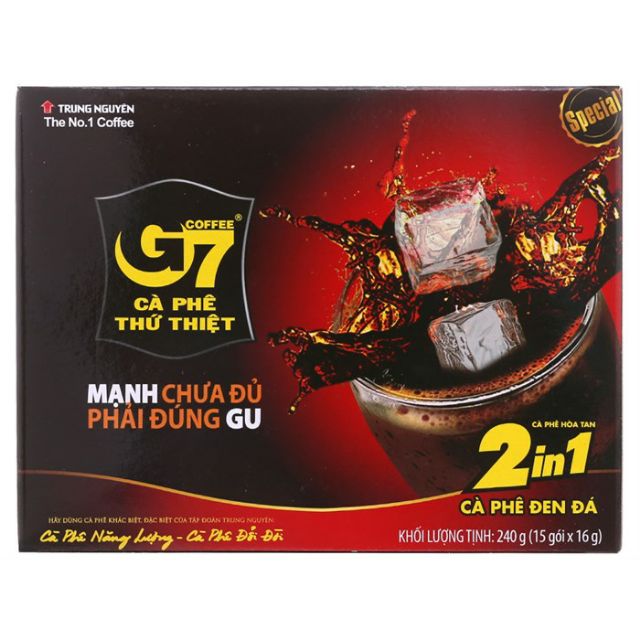 Cà phê G7 2 in 1 hộp 15 gói 240g | Shopee Việt Nam