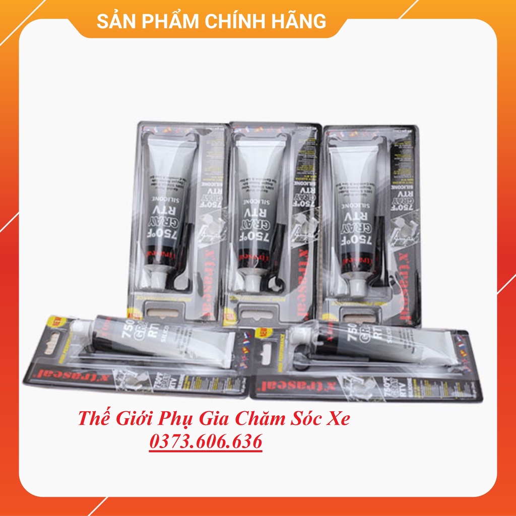 Keo chịu nhiệt, keo thế ron, keo tạo gioăng X'traseal 750F Gray RTV ...