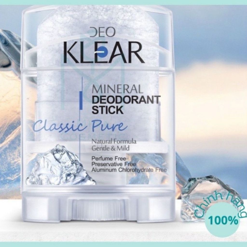 Lăn Nách Đá Khoáng Deo KLEAR 70gr Thái Lan Ngăn Mùi Làm Trắng. | Shopee ...