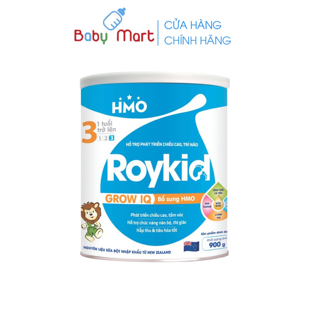 Sữa Roykid HMO Grow IQ Phát Triển Chiều Cao Cho Bé Hộp 900g | Shopee ...