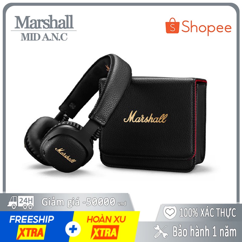 Marshall MID ANC Tai nghe bluetooth chính hãng - công nghệ chống ồn chủ ...