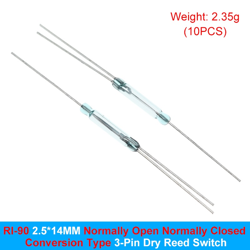 10 Cái N O Reed Switch Công Tắc Từ Tính Thường Mở Thường đóng Công