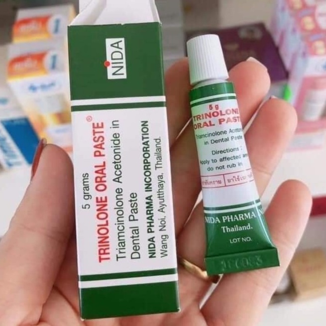 Kem Bôi Nhiệt Miệng Trinolone Oral Paste Thái Lan 5gr | Shopee Việt Nam
