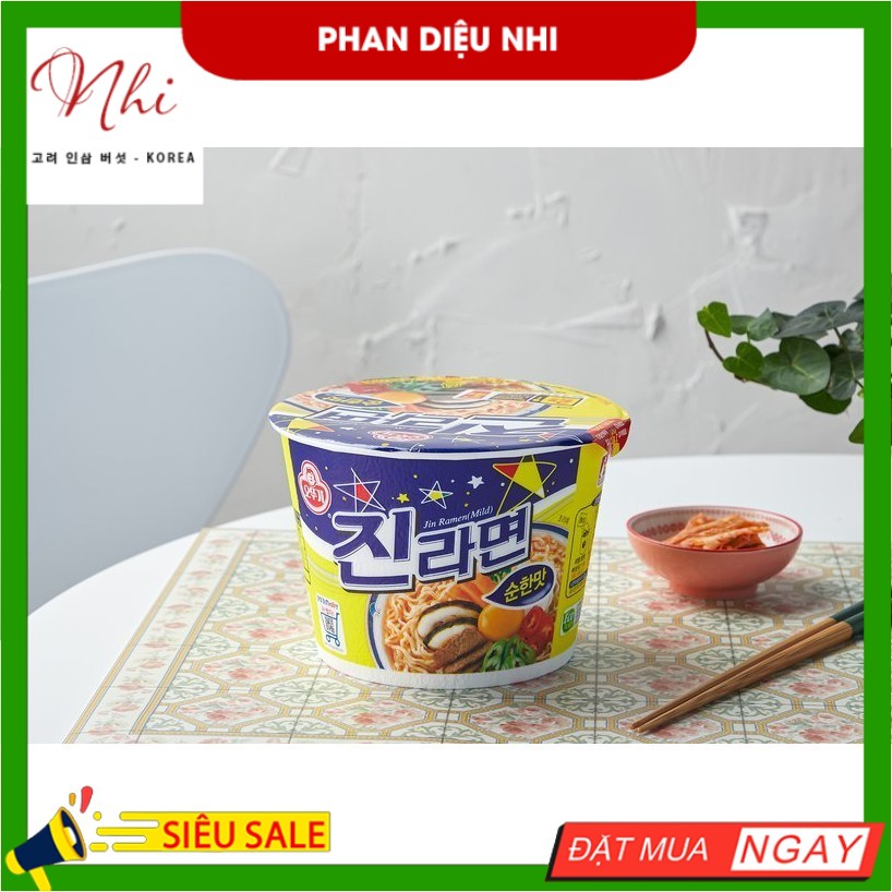 [OTTOGI] MỲ JIN BÁT KHÔNG CAY 110G - [오뚜기] 진라면 용기(순한맛) 110G | Shopee Việt Nam