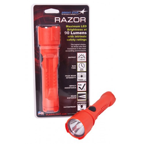 Đèn pin chống cháy nổ BRIGHTSTAR RAZOR LED, ATEX ZONE 0, 125LUMENS ...