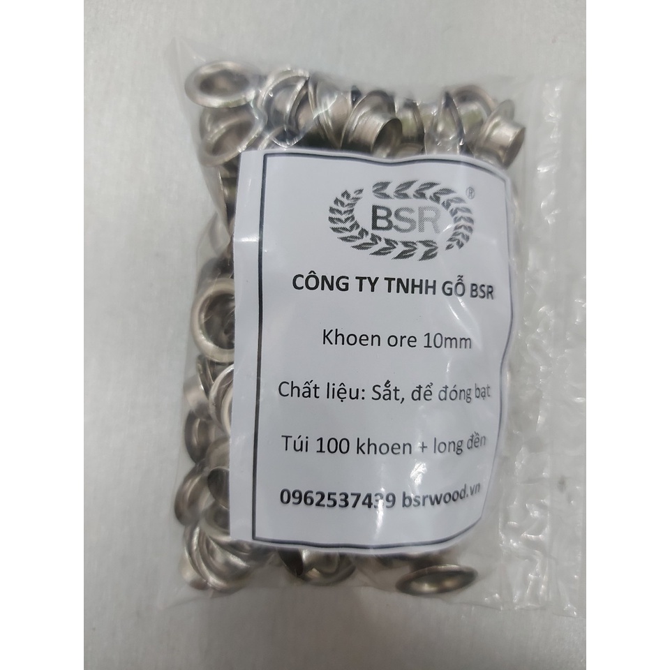 Khoen ore mắt cáo 3mm,4mm,5mm,6mm,7mm,9mm,10mm,11mm,12mm,13mm,14mm,15mm,16mm Sắt xi BẠC Khuy oze ...