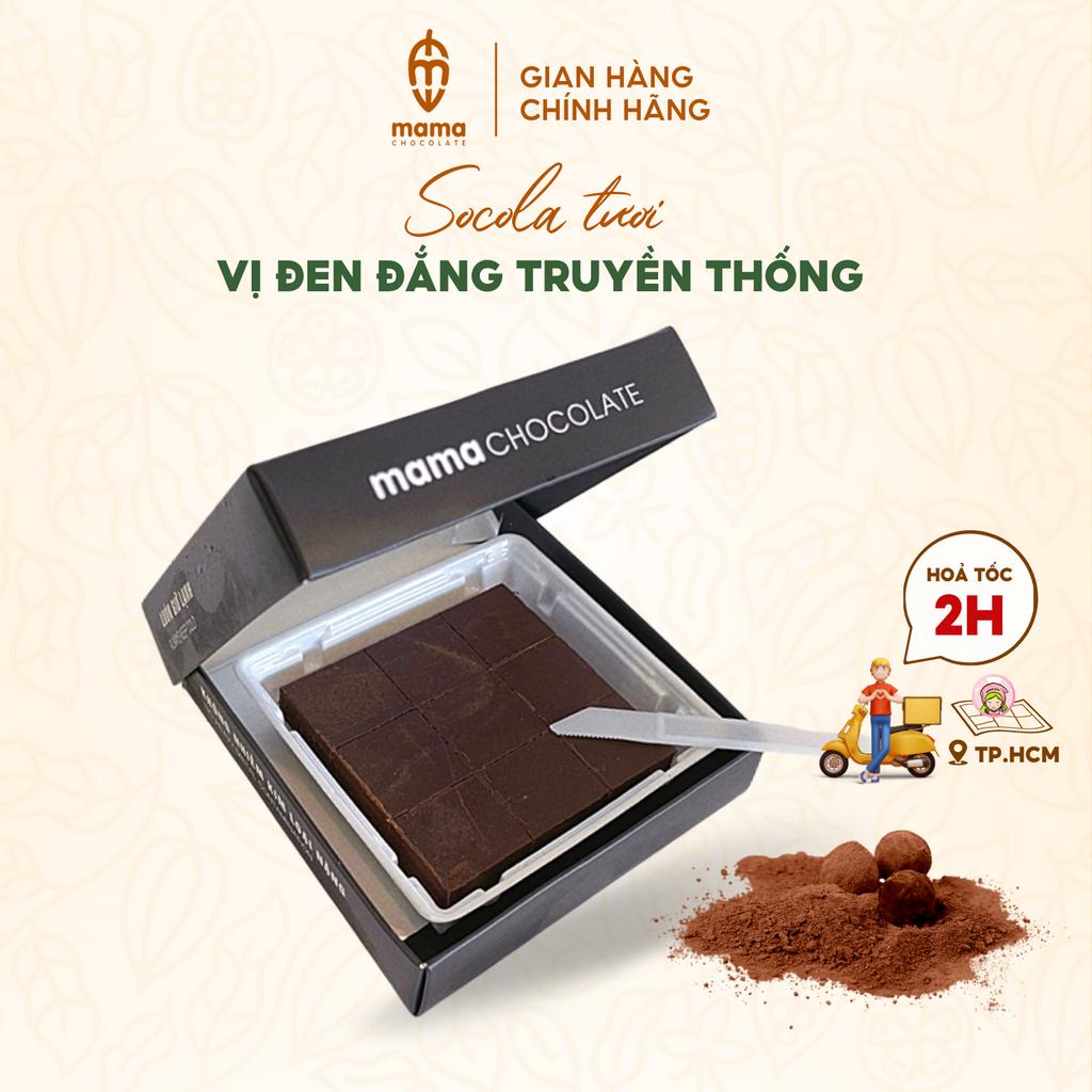 Socola Tươi Mama Chocolate Vị Đen Đắng Truyền Thống Hộp 25 Viên 150g ...