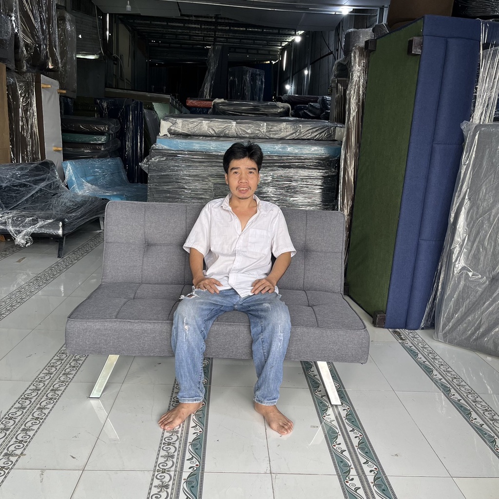 Ghế Sofa Bed Ngắn 1m2 Hàng Xuất Khẩu Chân inox - Ghế Sopha Giường Đa Năng Nhỏ Gọn Mini | Shopee ...