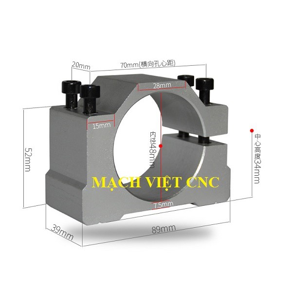 Gá Spindle D48 nguyên khối chắc chắn dùng cho động cơ 775 | Shopee Việt Nam