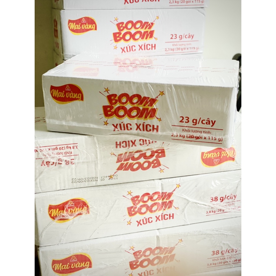 01 THÙNG XÚC XÍCH TIỆT TRÙNG VISSAN BOOM BOOM 100 CÂY 23G | Shopee Việt Nam