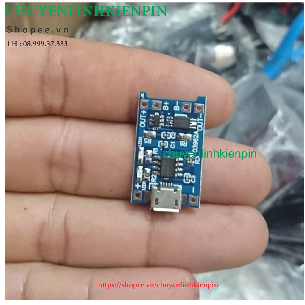Mạch Sạc Pin TP4056 1A Micro V2- IC Bảo Vệ Quá Dòng- Quá Áp ( BL64_49 ...