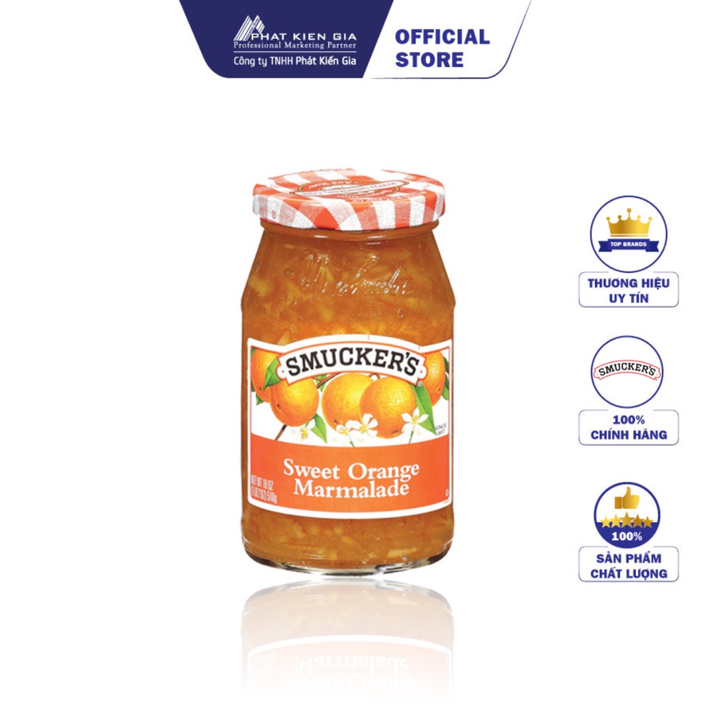 Mứt Cam Ngọt Smucker's 340g - Nhập Khẩu Mỹ | Smucker's Sweet Orange Marmalade 340g | Shopee Việt Nam